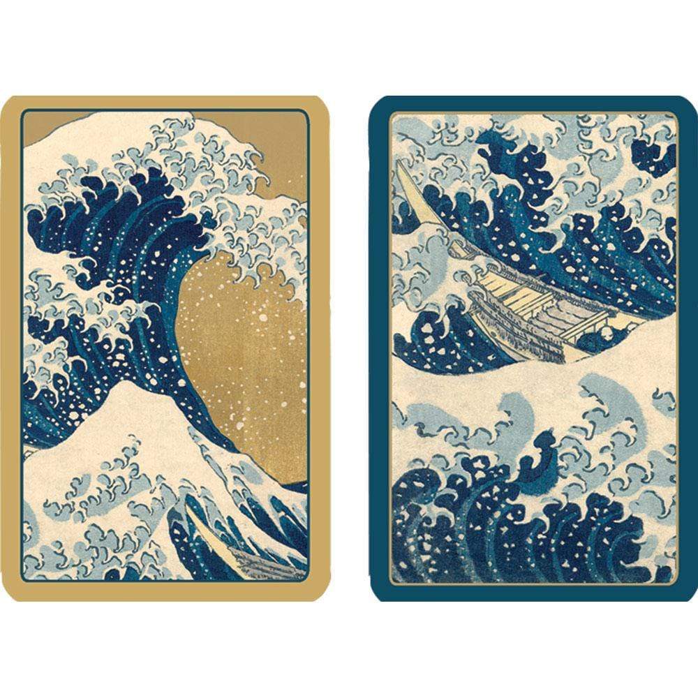 The Great Wave Large Type Playing Cards - 2 Decks Included | Maisonette ...